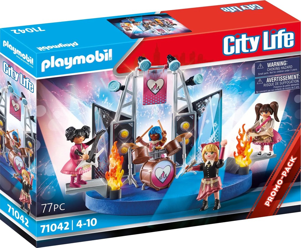 Stavebnice playmobil 71042 hudební skupina