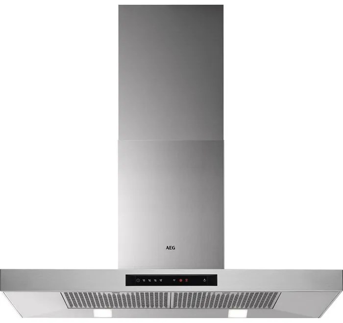 AEG Mastery DBB5960HM nástěnný komínový odsavač, Hob2Hood, nerez, 90 cm