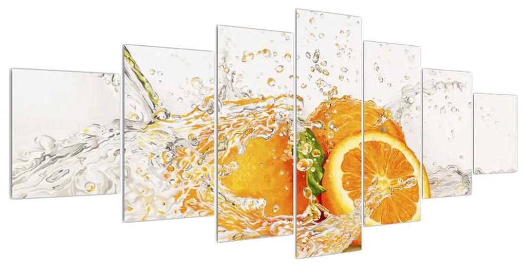 Obraz šťavnatých pomerančů (210x100 cm)