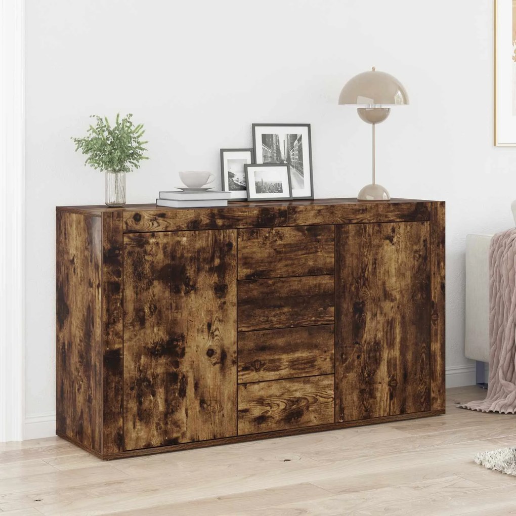 Servírovací skříň Kouřový dub 120 x 36 x 69 cm Kompozitní dřevo 3333860