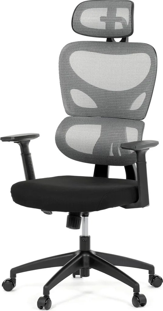 Ergonomická kancelářská židle LEXON - šedá síťovina
