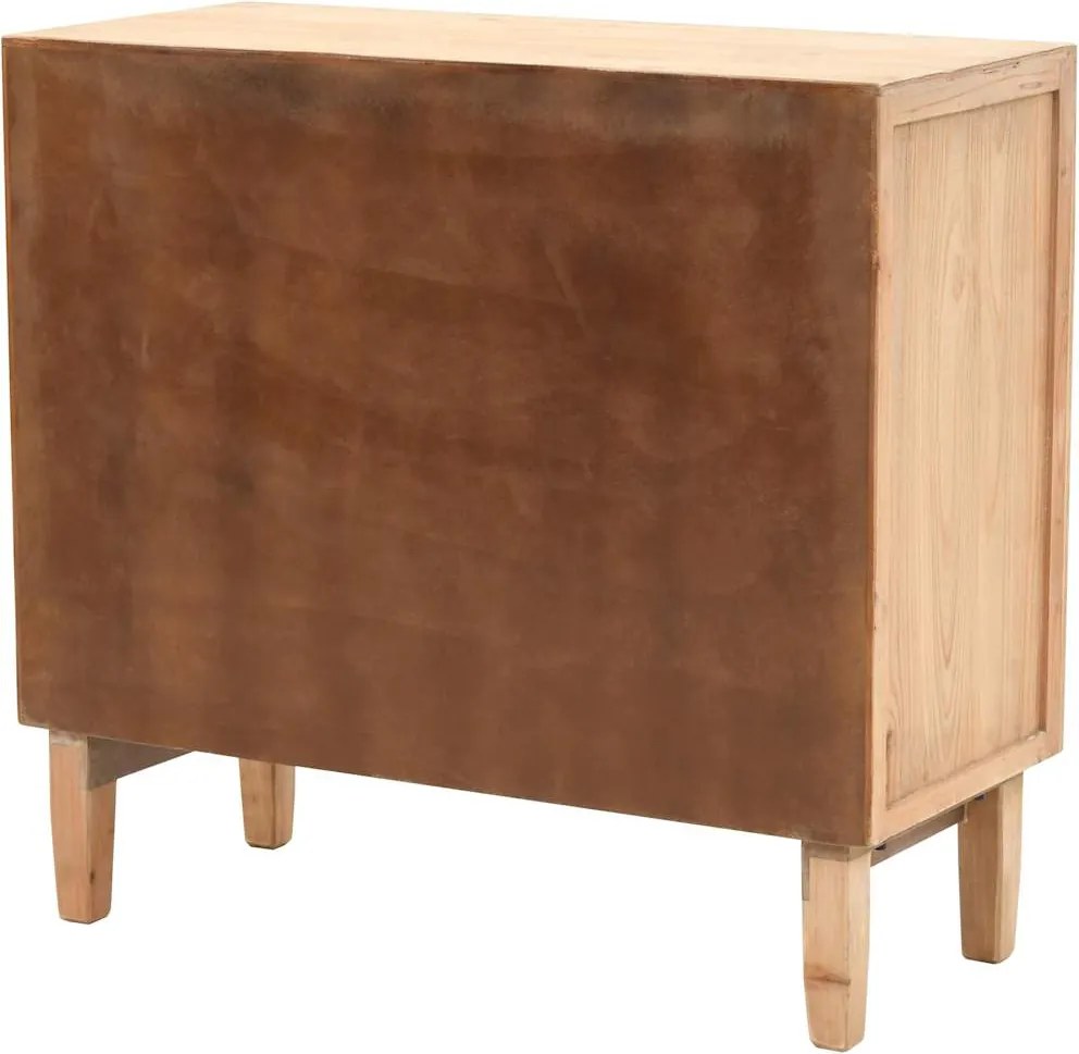 Komoda se zásuvkami masivní jedlové dřevo 80 x 36 x 75 cm 245778