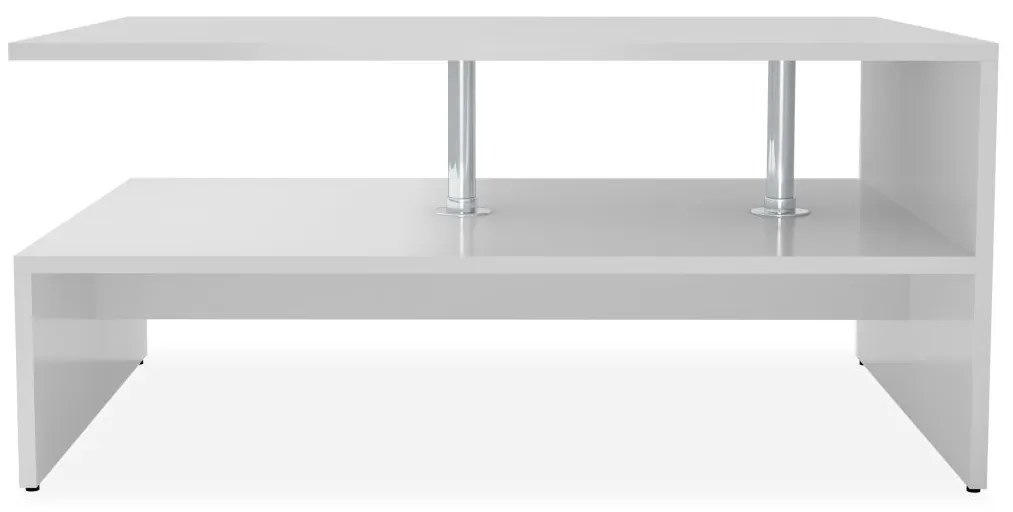 Konferenční stolek dřevotříska - 90x59x42 cm | bílá