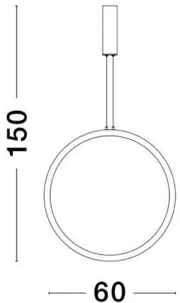 LED lustr Change 60 zlaté