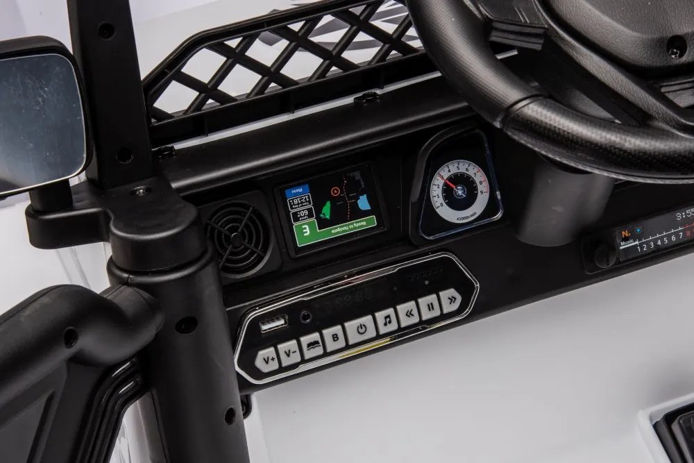 LEAN CARS Elektrické autíčko Toyota FJ 4x4 bílé