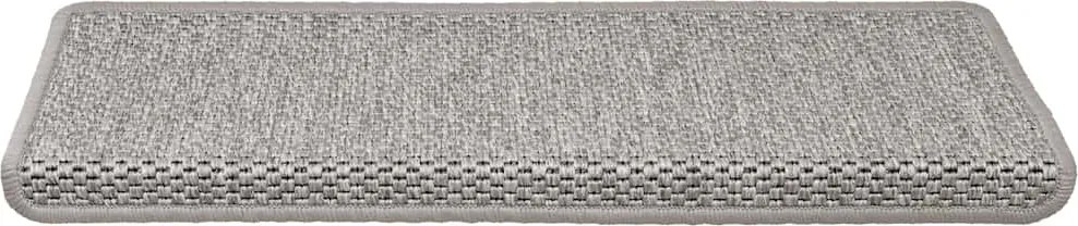 Samolepící nášlapy na schody vzhled sisal 15 ks 65x21x4 cm 326883