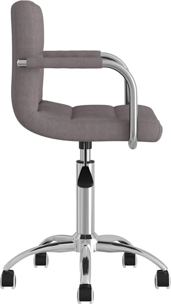 Otočná jídelní židle taupe textil 3087978