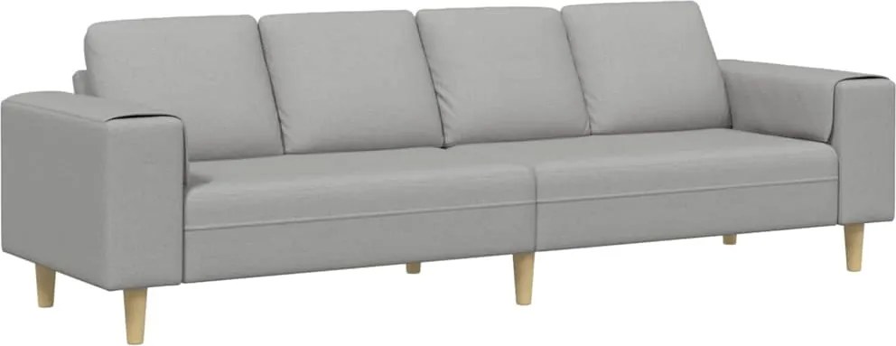 Pohovka do obývacího pokoje Oblačno šedá 250 x 77 x 76 cm 3335089