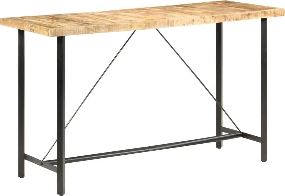 vidaXL Barový stůl 180 x 70 x 107 cm hrubé mangovníkové dřevo [286613]