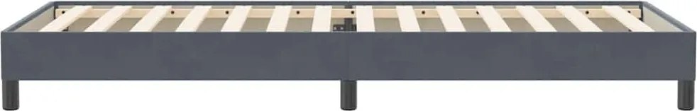 Postel Box Spring bez matrace tmavě šedá 90x220 cm samet 3315856