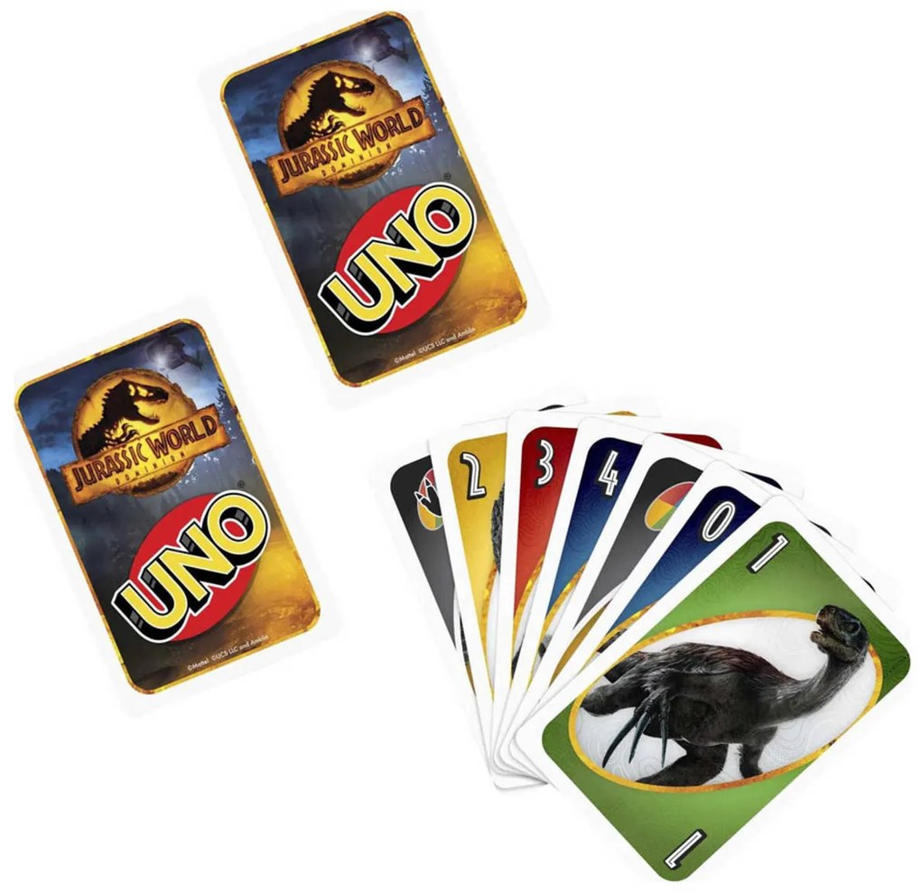 MATTEL HRA Uno karty Jurský svět Nadvláda *SPOLEČENSKÉ HRY* 25gxd72