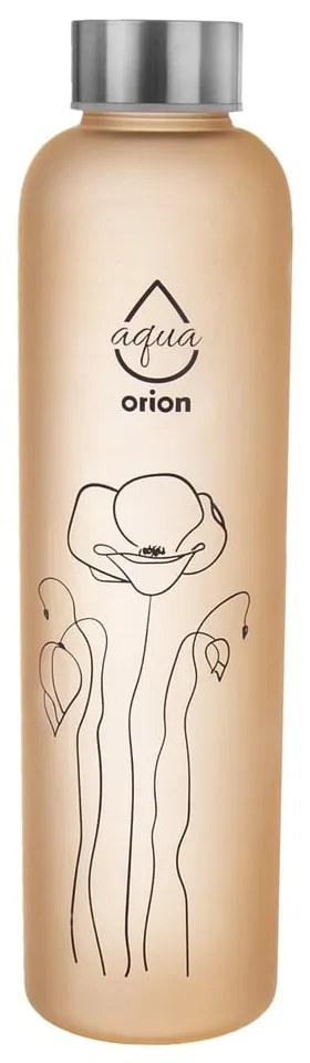 Oranžová skleněná lahev 750 ml Mák – Orion