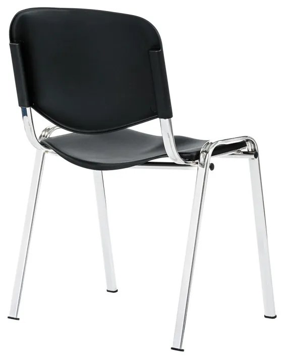 Konferenční židle TAURUS PC ISO kov chrom, plastový opěrák a sedák dle výběru