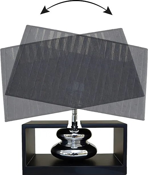 Designová stolní lampa Kamaria 35 cm černá