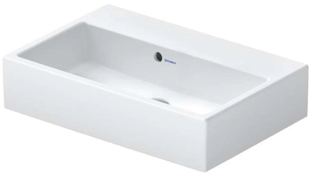 Duravit Vero Air - Umyvadlo 60x40 cm, s přepadem, bez otvoru pro baterii, WonderGliss, bílá 23686000601