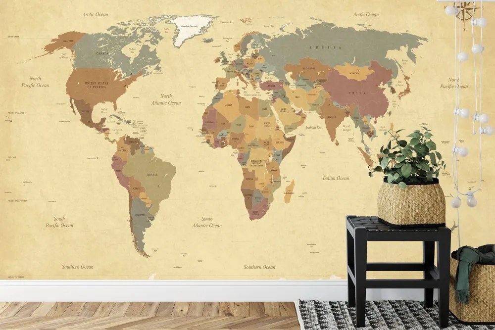 Fototapeta Mapa Světa Hladký vinyl 400x280