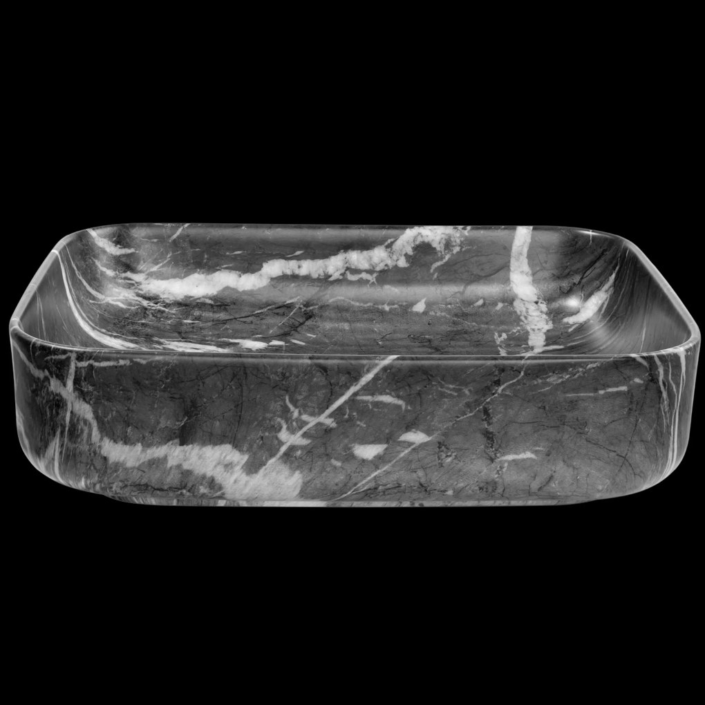 Invena Florina, umyvadlo na desku 510x400x130 mm, imitace kamene, INV-CE-40-723-C