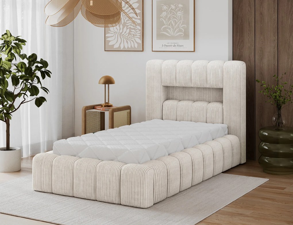 Postel Lamica 90x200 + Kovový rám/plynový výtah/kontejner