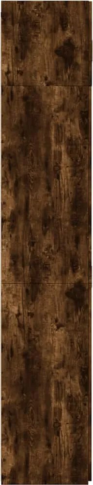 Úzká úložná kouřový dub 80x42,5x225 cm kompozitní dřevo 3281354
