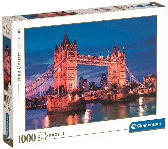 Clementoni - Puzzle 1000 Tower Bridge v noci