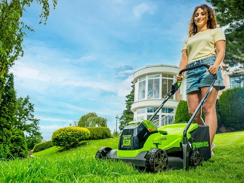 AKU Rotační sekačka Greenworks GD24LM33 24V