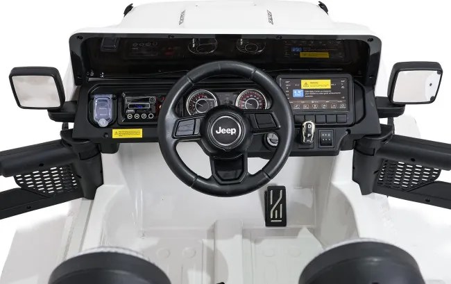 Elektrické autíčko Jeep Wrangler Rubicon LIFT bílé