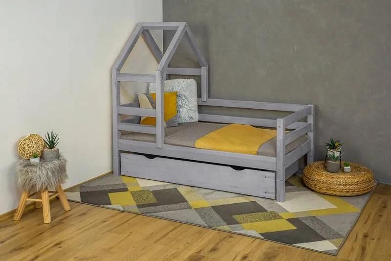 MAXIDO Dětská domečková postel  Dora - jeden šuplík 200x90 bílá