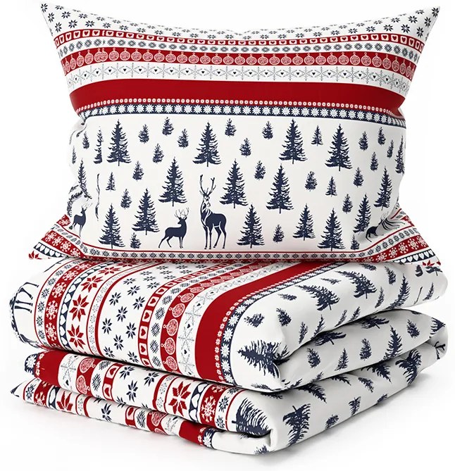 Povlečení z mikrovlákna TWINKLE CHRISTMAS barevné Rozměr povlečení: 70 x 90 cm | 140 x 220 cm