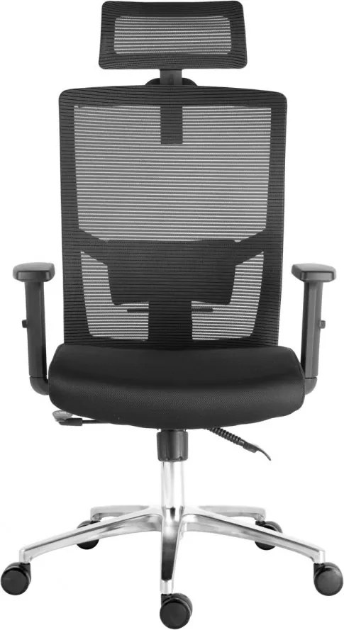 Ergonomická kancelářská židle ERGODO BOOST - černá síťovina / nosnost 150 kg