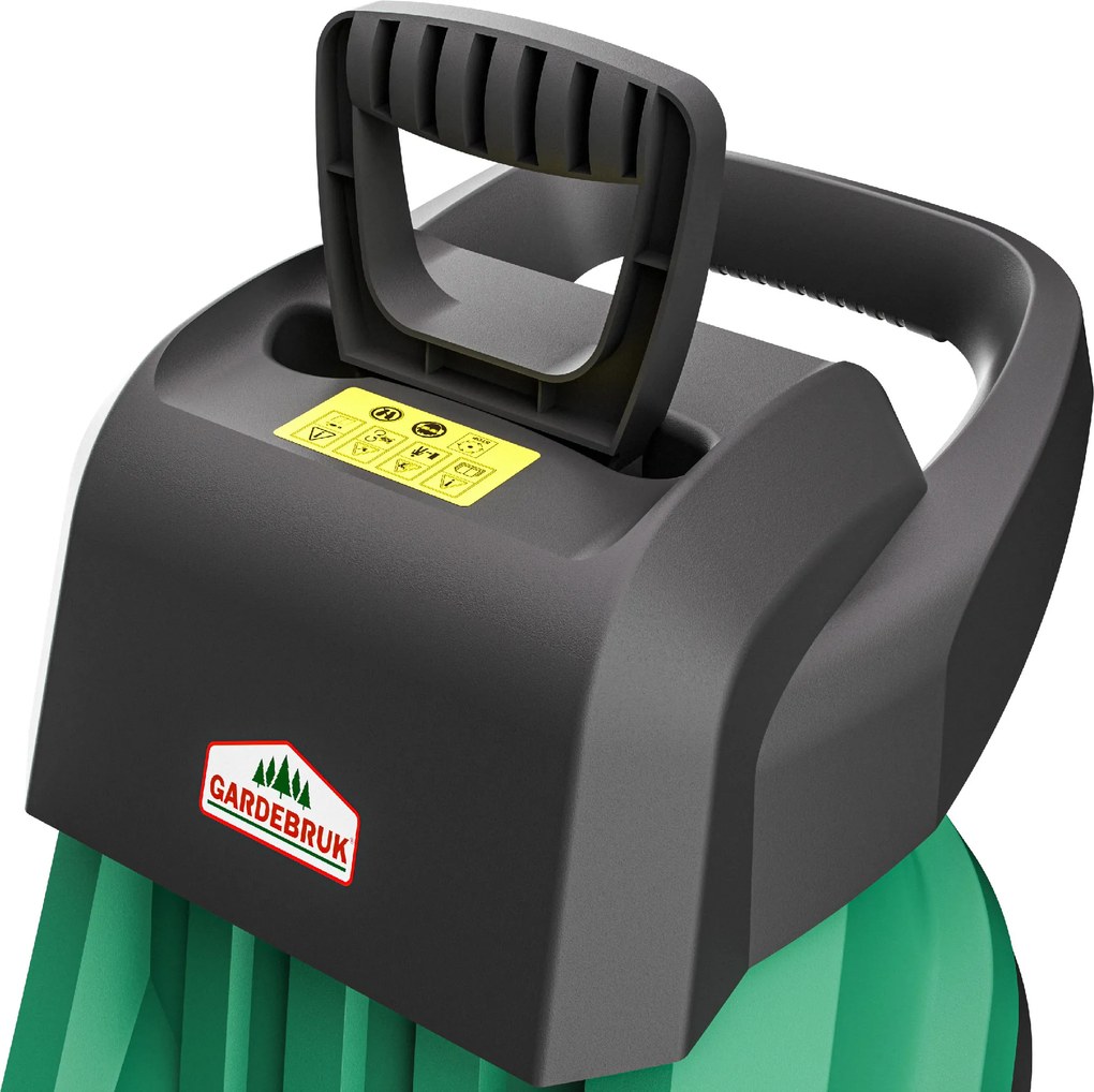 Drtič větví 2400W s 2 sběrné vaky je 50L
