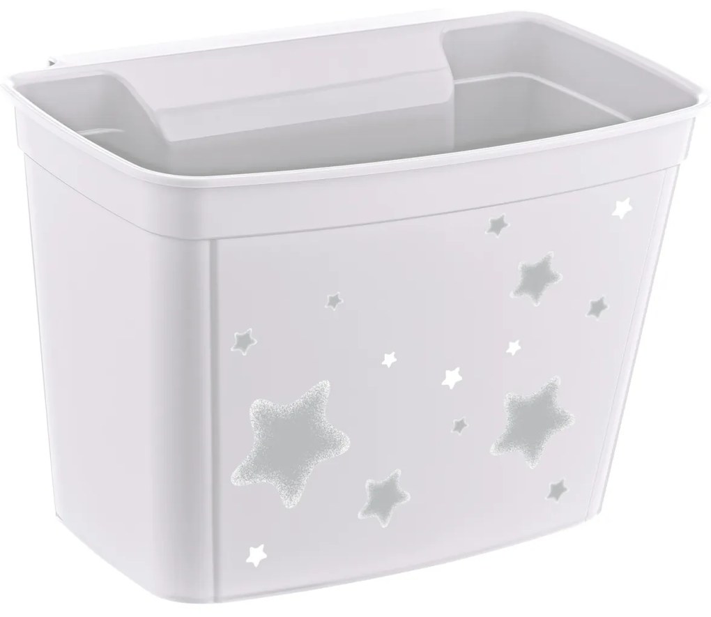 Závěsný organizér/box Baby Star, Baby Nellys - 4 l, bílý