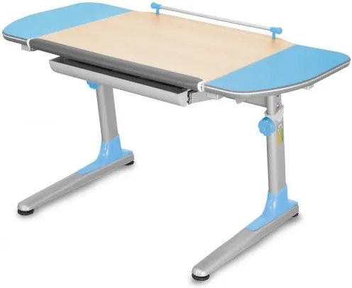 Dětský rostoucí stůl Mayer PROFI 3 32P3 17 – modrý, deska javor, 116×57–75×66