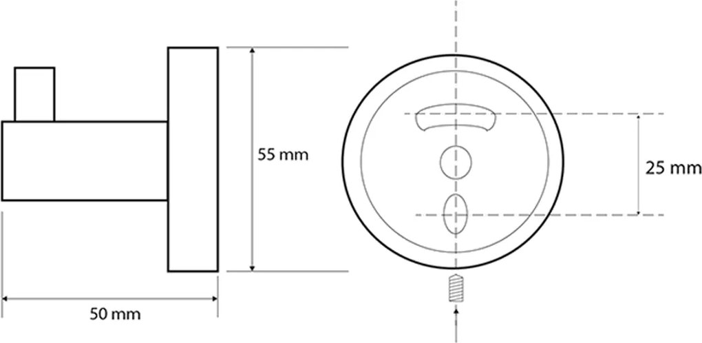 Sapho Sapho, X-ROUND WHITE věšáček, bílá, XR205W