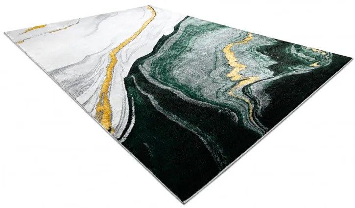 Dywany Łuszczów, Kusový koberec Emerald 1017 green and gold, 140x190, zelená, kancelář