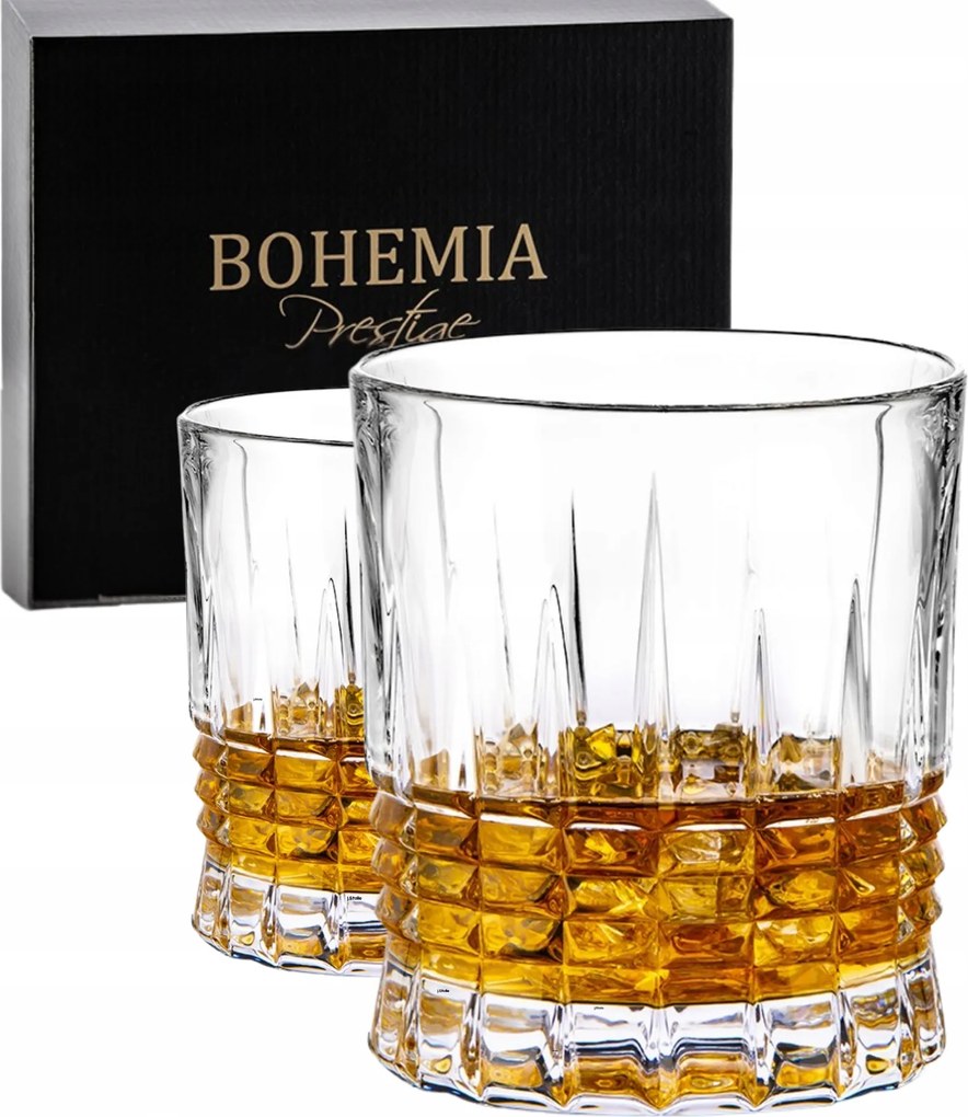 Křišťálové sklenice na whisky Bohemia Prestige Perfecto 6 Ks s tlustým dnem