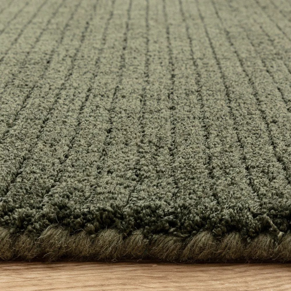 Tmavě zelený ručně tkaný koberec 160x230 cm – Asiatic Carpets