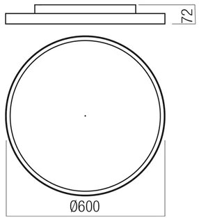 Redo group Redo Dama, černé stropní/závěsné svítidlo, LED 50W, 3000/4000/5000K, průměr 60cm
