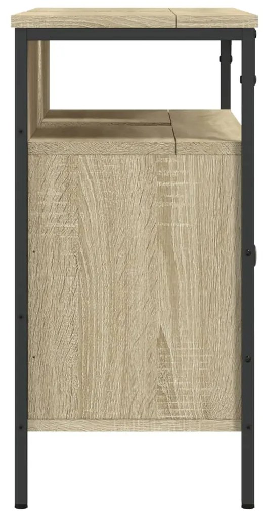Koupelnová skříňka pod umyvadlo dub sonoma 80x30x60 cm kompozit - Default Title