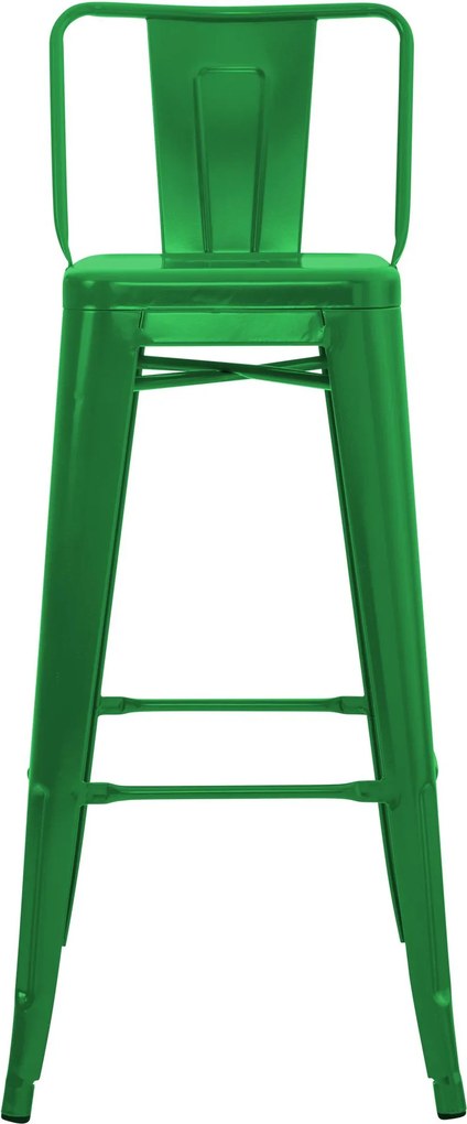 Sada 4 barových židlí Mason – zelená