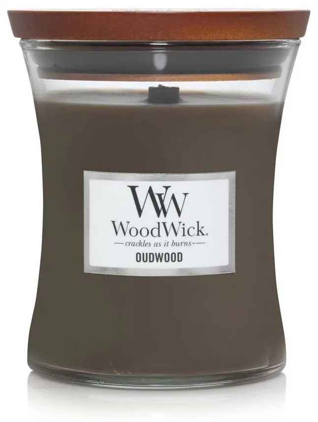 WoodWick - vonná svíčka Oudwood (Pryskyřice) 275g
