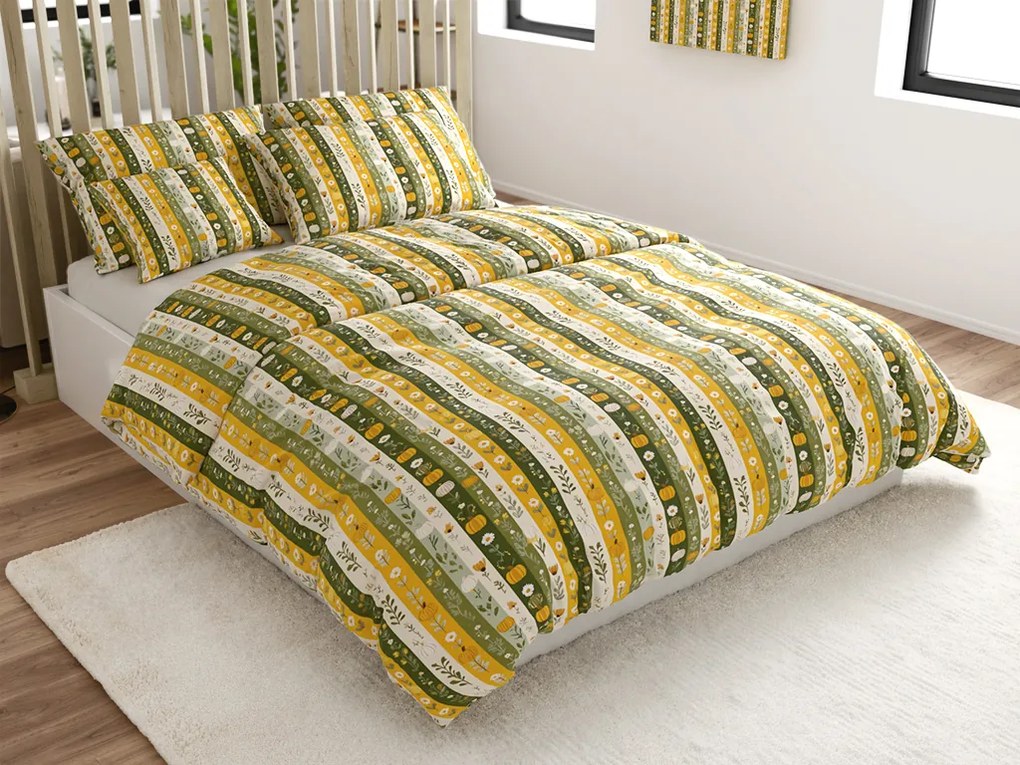 Polybavlněné povlečení HARVIA vzorované Rozměr povlečení: 2 ks 70 x 90 cm | 200 x 220 cm
