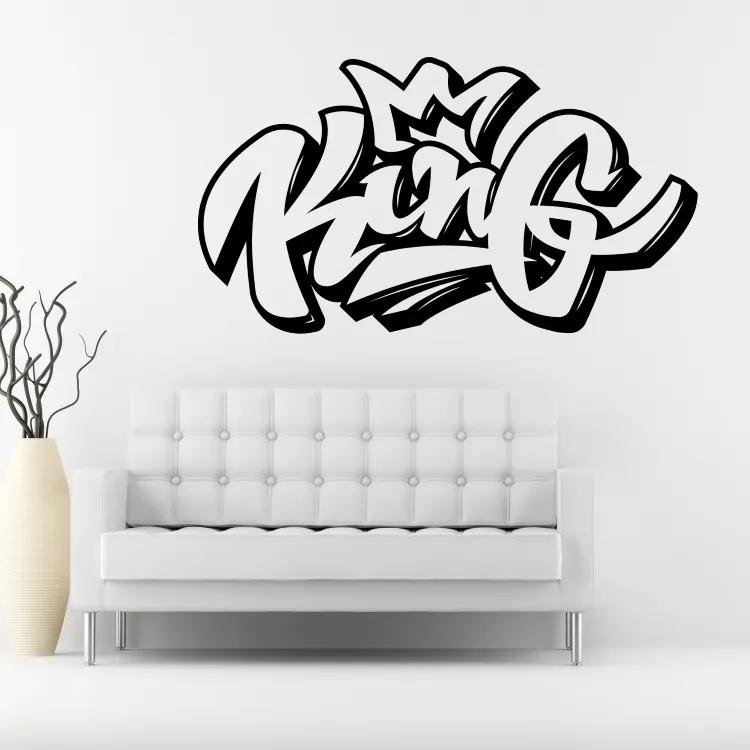 Graffiti King - vinylová samolepka na zeď 135x75cm