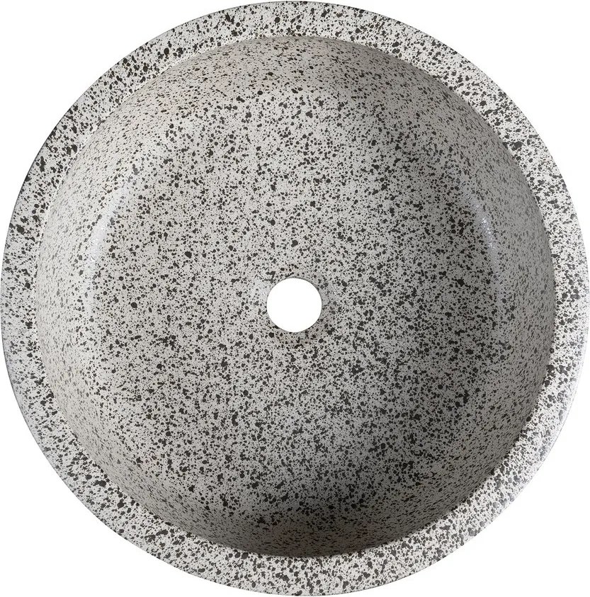 Sapho Sapho, PRIORI keramické umyvadlo na desku Ø 41 cm, granit, PI035