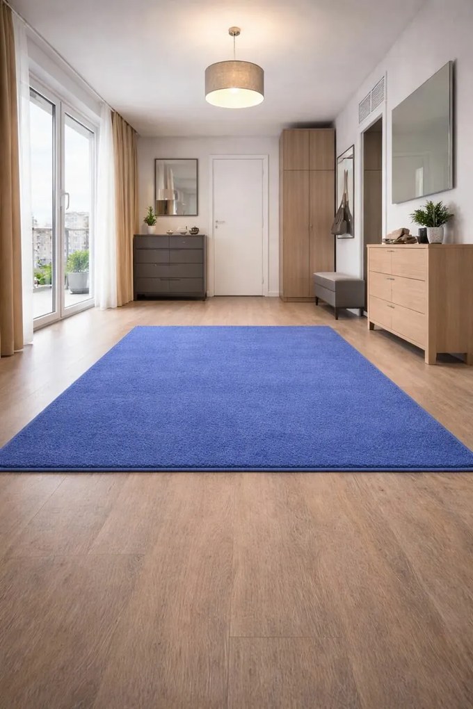 Vopi, Kusový koberec Eton modrý 82, 50x80, modrá, chodba / předsíň