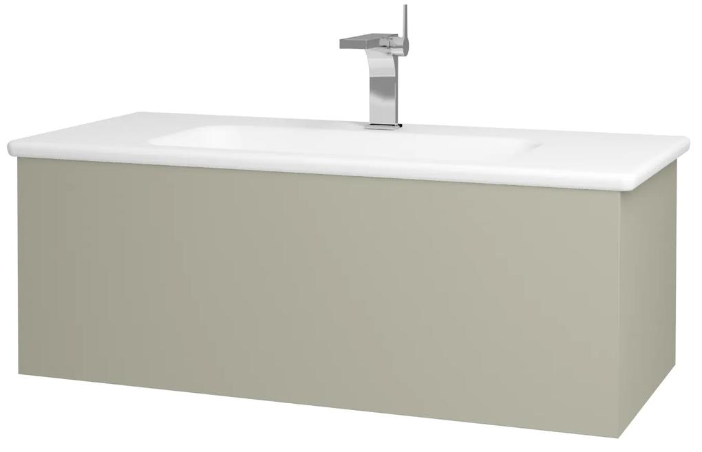 Dřevojas Koupelnová skříň VARIANTE SZZ 100 (umyvadlo Euphoria) Varianta: M01 Bílá mat / M01 Bílá mat