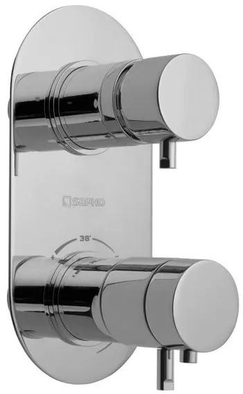 Sapho Rhapsody Podomítková sprchová termostatická baterie, 2 výstupy, chrom 5585T