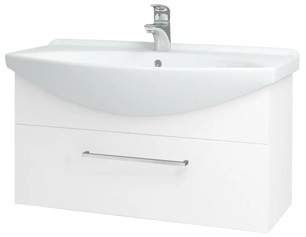 Dřevojas Koupelnová skříň TAKE IT SZZ 85 Varianta: N01 Bílá lesk / Úchytka T01 / D17 Colorado