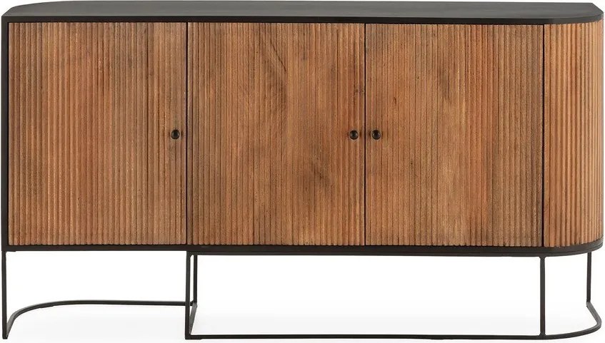 Komoda z mangového dřeva v přírodní barvě 165x90x40 cm Curve – MOME