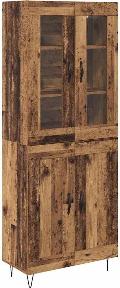 Vysoký bufet Staré dřevo 69,5 x 34 x 90 cm Kompozitní dřevo 3402699