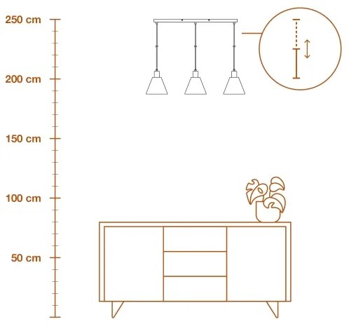 Ledvance - Lustr na lanku DECOR RAFFIA 3xE27/15W/230V rafie